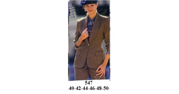 Molde de Blazer cuello smoking